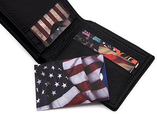 RFID Blocking Sleeves (10 RFID Blocking Sleeves, 5 Unique Designs) Identity Theft Protection Travel Case Set (American Element) (Side Load)