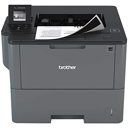 Brother HL-L6300DWB Wireless Single-Function Monochrome Laser Printer, Gray - Print only - 48 ppm, 1200 x 1200 dpi, 8.5 x 14, 256MB Memory, Auto Duplex Printing, 520 Sheet, Ethernet