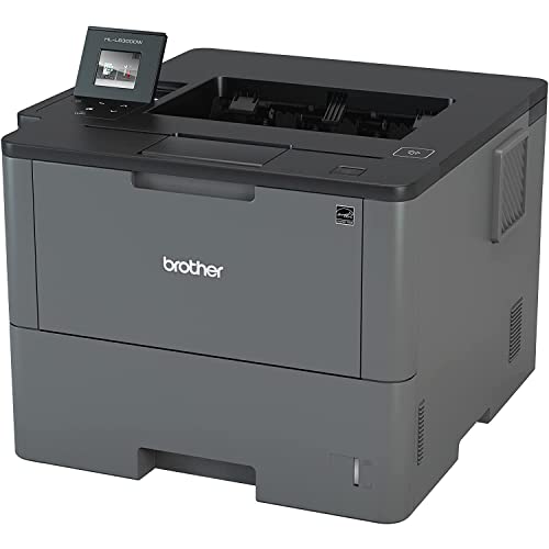 Brother HL-L6300DWB Wireless Single-Function Monochrome Laser Printer, Gray - Print only - 48 ppm, 1200 x 1200 dpi, 8.5 x 14, 256MB Memory, Auto Duplex Printing, 520 Sheet, Ethernet