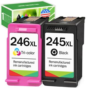 limeink remanufactured ink cartridges replacement for canon ink cartridges 245 and 246 245xl 246xl for canon pixma mg2522 ink mx490 printer ink for canon 245 246 xl ts3322 243 and 244 pg 245 ink 2 pk