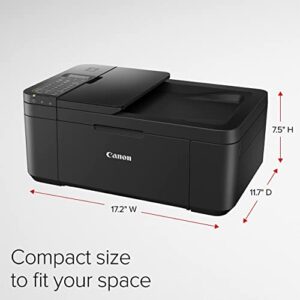 Canon PIXMA TR4720 All-in-One Wireless Printer for Home use, with Auto Document Feeder, Mobile Printing and Built-in Fax, Black (Renewed)