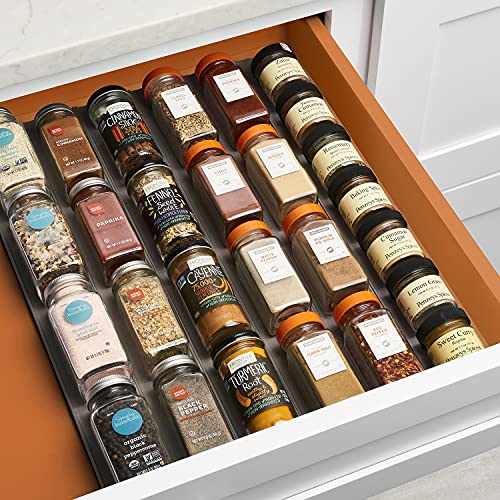 YouCopia SpiceLiner Spice Rack Drawer Organizer (Universal Fit 10’ Roll)