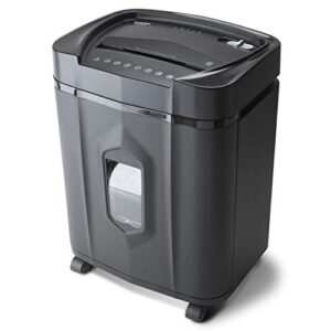 aurora au1415xa 14-sheet crosscut paper/cd and credit card shredder/ 5-gallon pullout basket/ 10 minutes continuous run time