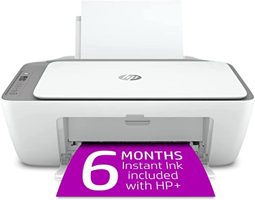 HP DeskJet 27 55e Inkjet All-in-One Color Printer I Print Copy Scan I Wireless & Mobile Printing I USB Connectivity I Up to 5.5 ppm I Up to 4800 x 1200 dpi + Printer Cable