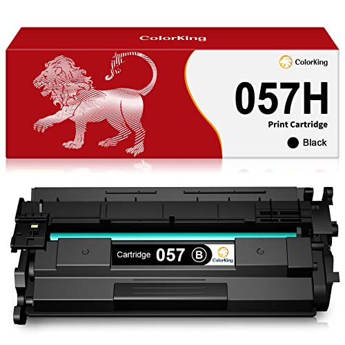 Colorking Compatible Toner Cartridge Replacement for Canon 057H CRG-057H 057 for Canon imageCLASS MF445dw MF455dw LBP226dw MF451dw LBP227dw MF448dw High Yield Laser Printer Toner (Black, 1-Pack)