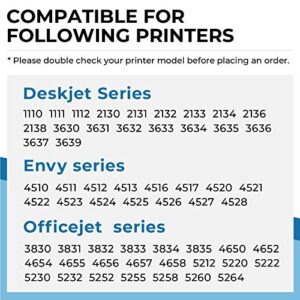 Penguin Remanufactured Printer Ink Cartridge Replacement for HP 63XL ,63 XL Used for Hp Deskjet Series:1110 1111 Envy Series:4510 4511 Officejet Series:3830 3831 3832 (1 Black,1 Color) Combo Pack