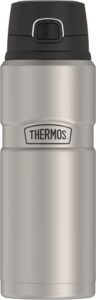 thermos stainless king vacuum-insulated drink bottle, 24 ounce, matte steel