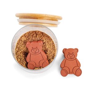 Fox Run Brown Sugar Bear, Set of Two Keeper and Saver, 1 pack