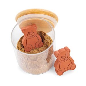 Fox Run Brown Sugar Bear, Set of Two Keeper and Saver, 1 pack