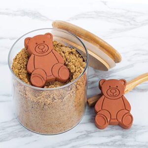 Fox Run Brown Sugar Bear, Set of Two Keeper and Saver, 1 pack