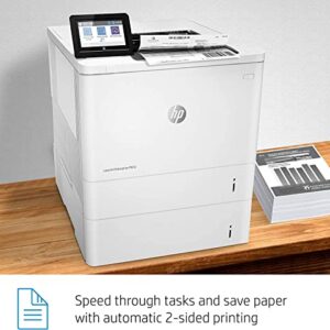 HP Laserjet Enterprise M612x Single-Function Wireless Monochrome Laser Printer, White - Print only - 4.3" Touchscreen, 75 ppm, 1200 x 1200 dpi, Auto Duplex Printing, Ethernet - Cbmou External Webcam