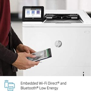 HP Laserjet Enterprise M612x Single-Function Wireless Monochrome Laser Printer, White - Print only - 4.3" Touchscreen, 75 ppm, 1200 x 1200 dpi, Auto Duplex Printing, Ethernet - Cbmou External Webcam