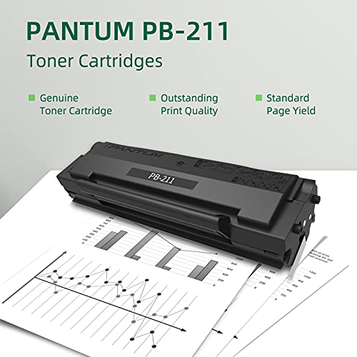 Pantum PB-211 Toner Cartridge Black 2 Pack Replacement P2500W, P2502W, M6550NW, M6600NW, M6552NW, M6602NW