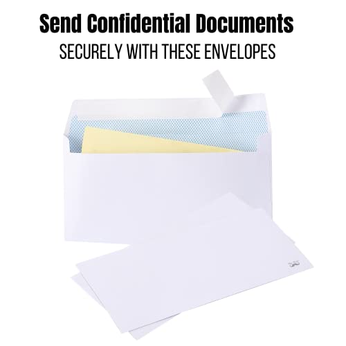 Mr. Pen- Security Envelopes #10, 50 Pack, Envelopes Self Seal, Business Envelopes, Security Envelopes Peel and Seal, Self Sealing Envelopes, #10 Security Envelopes, No 10 Envelopes.