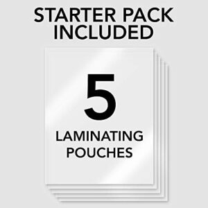 Swingline Laminator, Thermal, Inspire Plus Lamination Machine, 12 inches Max Width, Quick Warm-up, Includes Laminating Pouches, White / Gray (1701867)