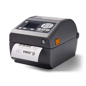 zebra zd620d direct thermal desktop printer with lcd screen 203 dpi print width 4 in ethernet serial usb zd62142-d01f00ez