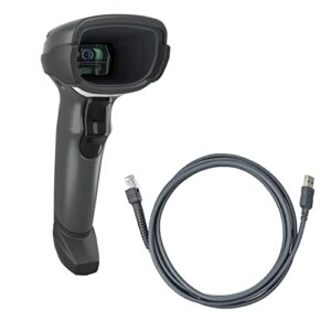 zebra ds4608-sr standard range 1d 2d handheld barcode scanner qr wired usb imager black corded screen code reader for pos system – jttands