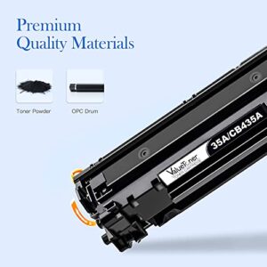 Valuetoner Compatible Toner Cartridge Replacement for HP 35A CB435A for P1006, P1009, P1002, P1003, P1004, P1005 Laser Printer (Black, 2 Pack)