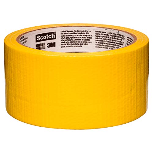 Scotch Duct Tape, 1.88 in x 20 yd, Sunshine Yellow, 1 Roll (920-YLW-C)