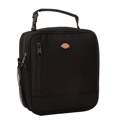 Dickies Basic Insulated Lunch Bag for School and Work, Thermal Reusable Office Lunch Box for Kids, Boys, Girls, Men, Women (Black)