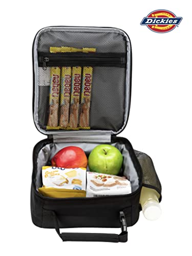 Dickies Basic Insulated Lunch Bag for School and Work, Thermal Reusable Office Lunch Box for Kids, Boys, Girls, Men, Women (Black)