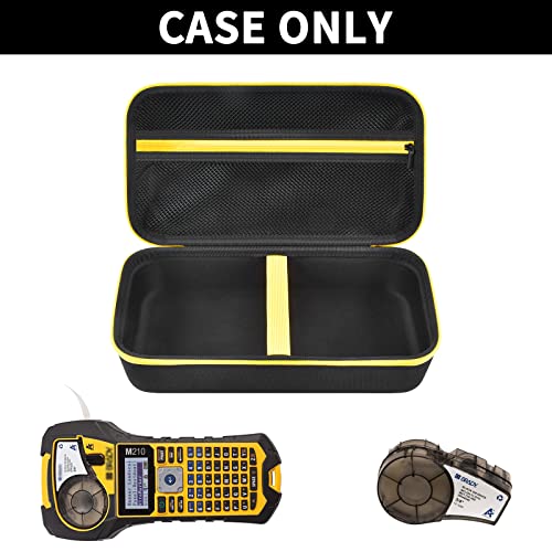 Case Compatible with Brady M210/ BMP21-PLUS Handheld Label Printer. Sticker Maker Portable Storage Holder Bag with Extra Mesh Pocket for Brady Authentic Labels, USB Cable and Accessories (Box Only)