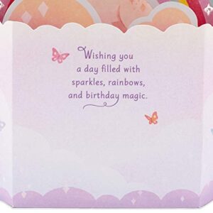 Hallmark Paper Wonder Musical Birthday Pop Up Card (Unicorns and Rainbows)