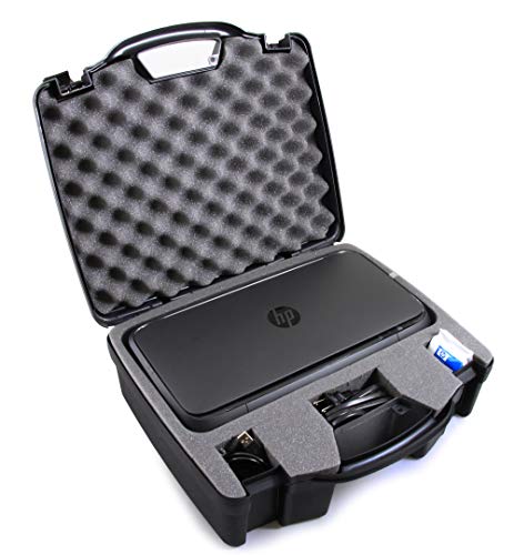 CASEMATIX Portable Printer Carry Case Compatible with HP Officejet 250 Wireless Mobile Printer, Ink Cartridges and Power Cable