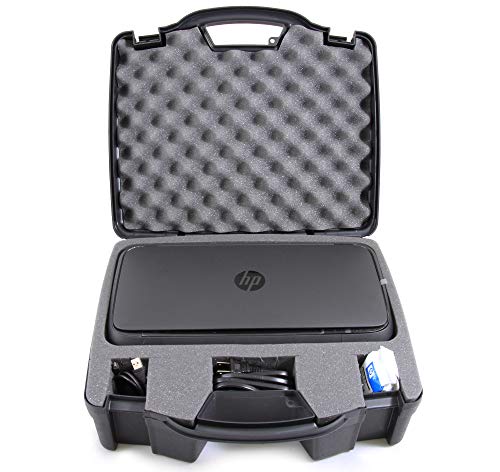 CASEMATIX Portable Printer Carry Case Compatible with HP Officejet 250 Wireless Mobile Printer, Ink Cartridges and Power Cable