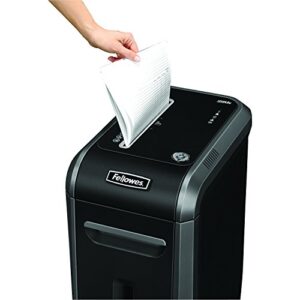 Fellowes 4609001 Powershred 99Ms 14-Sheet Micro-Cut Heavy Duty Paper Shredder with Auto Reverse, Black/Dark Silver, 25.2" x 11.4" x 17.3"