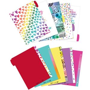 Avery + Amy Tangerine Designer Collection Big Tab Dividers, Rainbow Vibes, 5-Tab Set (11394)