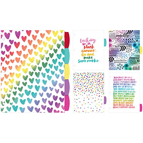 Avery + Amy Tangerine Designer Collection Big Tab Dividers, Rainbow Vibes, 5-Tab Set (11394)