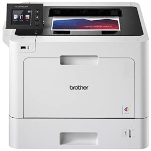 brother business wireless color laser printer, hl-l8360cdw, auto 2-sided printing, mobile printing, cloud printing, 2.7″ color touchscreen lcd, ethernet, up to 33ppm, white