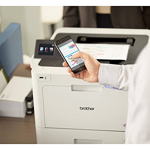 Brother Business Wireless Color Laser Printer, HL-L8360CDW, Auto 2-Sided Printing, Mobile Printing, Cloud Printing, 2.7" Color Touchscreen LCD, Ethernet, Up to 33ppm, White