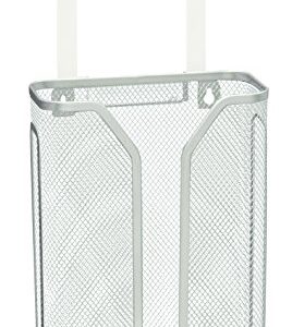 DecoBros Over The Cabinet Door Bag Holder, Silver