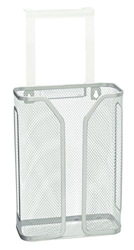 DecoBros Over The Cabinet Door Bag Holder, Silver