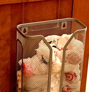 DecoBros Over The Cabinet Door Bag Holder, Silver