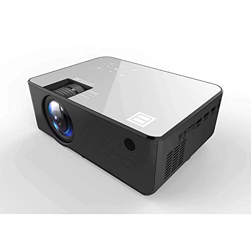 RCA Roku Smart Home Theater Projector - Stream Netflix, Prime Video, Hulu, Disney+, Apple TV+ and More - Portable Projector Compatible with TV, PC, HDMI, USB, VGA - Living Room/Backyard Projector