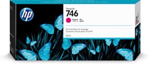 hp 746 magenta 300-ml genuine ink cartridge (p2v78a) for designjet z6 & z9+ large format printers