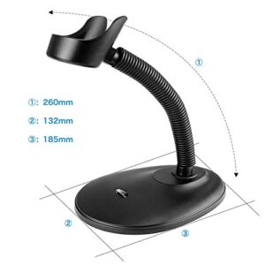 Wireless 1D 2D Barcode Scanner with Stand, NetumScan Portable Automatic QR Code Scanner Supports Screen Scan Handheld CMOS Image Bar Code Reader with USB Receiver for Warehouse POS and Computer