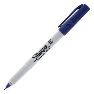 Sharpie ultra fine point permanent markers Navy blue color / 3 Pcs. of Set