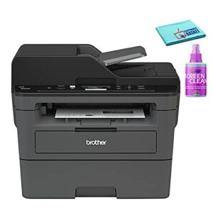 brother dcp-l2550dw all-in-one aio compact multifunction wireless monochrome laser printer with auto-duplex deluxe bundle – includes – essential printer cleaning kit