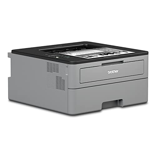 Brother HL-L23 Series Compact Monochrome Laser Printer, Print Copy Scan, 26 ppm, Wireless I Mobile Printing, Duplex Printing, Auto 2-Sided Printing, 250-sheet, with MTC Printer Cable