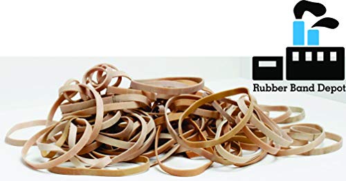 Rubber Bands, Rubber Band Depot, Size #117, Approximately 50 Rubber Bands Per Bag, Rubber Band Measurements: 7" x 1/8'' - 1/4 Pound Bag