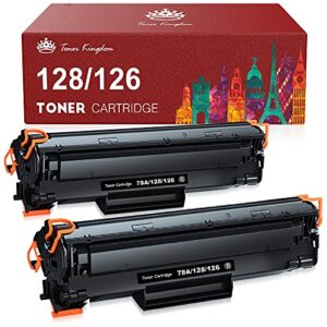 toner kingdom compatible toner cartridge replacement for canon 128 crg128 126 imageclass d530 mf4770n mf4890dw d550 mf4880dw lbp6230dw mf4450 d560 faxphone l100 l190 laser printer(black,2-pack)