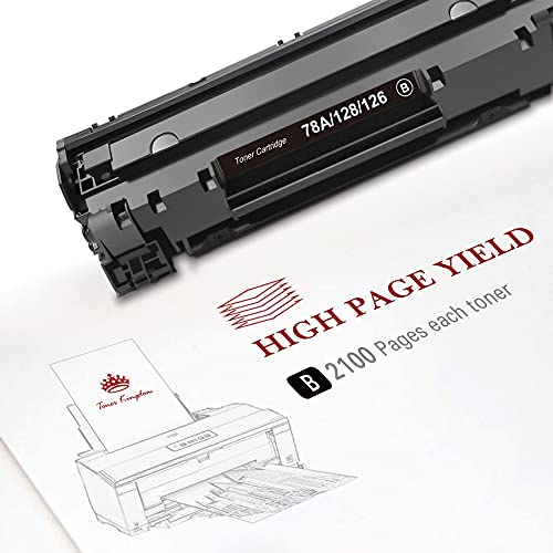 Toner Kingdom Compatible Toner Cartridge Replacement for Canon 128 CRG128 126 ImageCLASS D530 MF4770N MF4890DW D550 MF4880DW LBP6230DW MF4450 D560 Faxphone L100 L190 Laser Printer(Black,2-Pack)