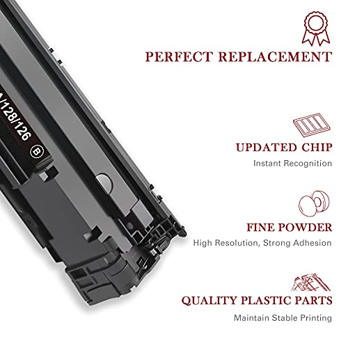 Toner Kingdom Compatible Toner Cartridge Replacement for Canon 128 CRG128 126 ImageCLASS D530 MF4770N MF4890DW D550 MF4880DW LBP6230DW MF4450 D560 Faxphone L100 L190 Laser Printer(Black,2-Pack)