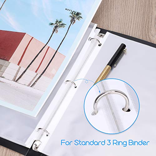 KTRIO Sheet Protector 8.5 x 11 inch Non-Glare Clear Page Protectors, Plastic Sleeves for Binders, Paper Protector for 3 Ring Binder Letter Size Top Loading, 50 Pack