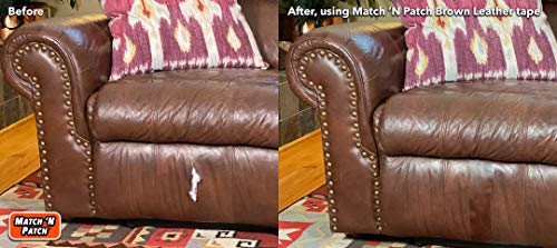 Match 'N Patch Realistic Brown Leather Repair Tape