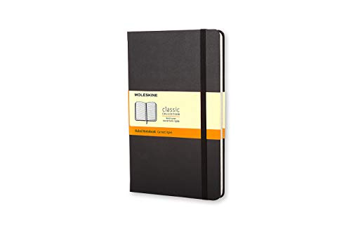 Moleskine Classic Notebook, Hard Cover, Pocket (3.5" x 5.5") Ruled/Lined, Black, 192 Pages